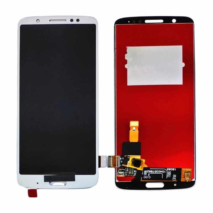 Display For Motorola Moto G6 Plus -Silver (Lcd Plus Touch glass combo ...