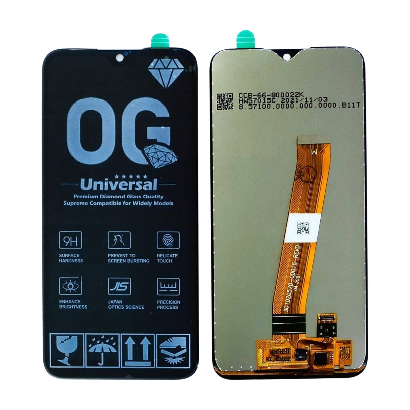 Samsung Galaxy M01 (sm-M015F) -Black (Lcd Plus Touch glass combo folder ...