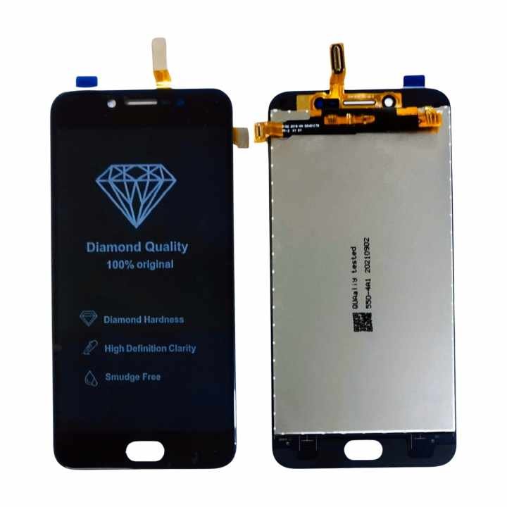 Display For Vivo Y67 -Black (display glass combo folder) - Mobile Multiple